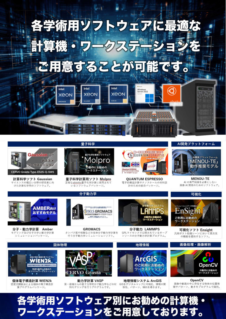 HPC＆BTO＆NAS ご紹介ページ - アプライド大学・研究室向け:アプライドダイレクトforUnivアプライド大学・研究室向け:アプライドダイレクトforUniv